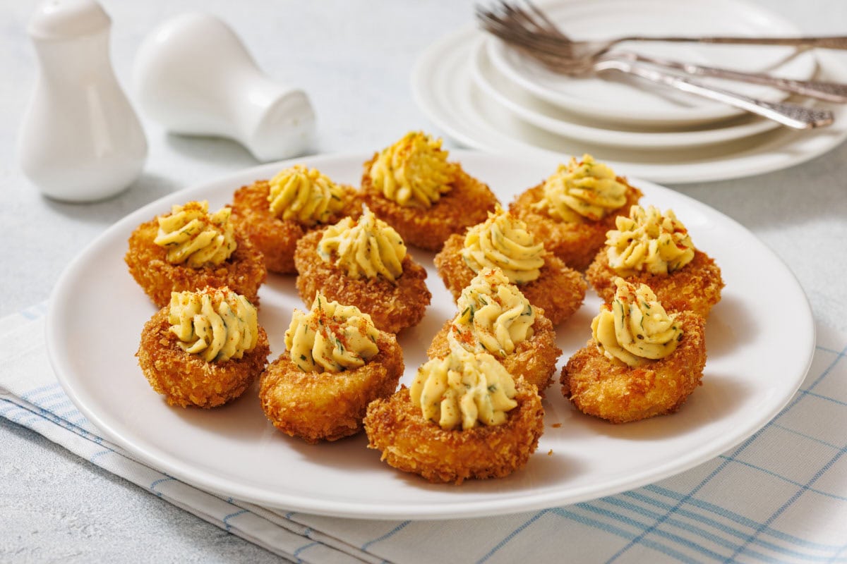 Fried Deviled Eggs - The Bite Stuff