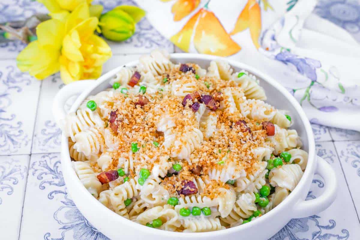 Lemon Pasta with Peas & Pancetta - The Bite Stuff