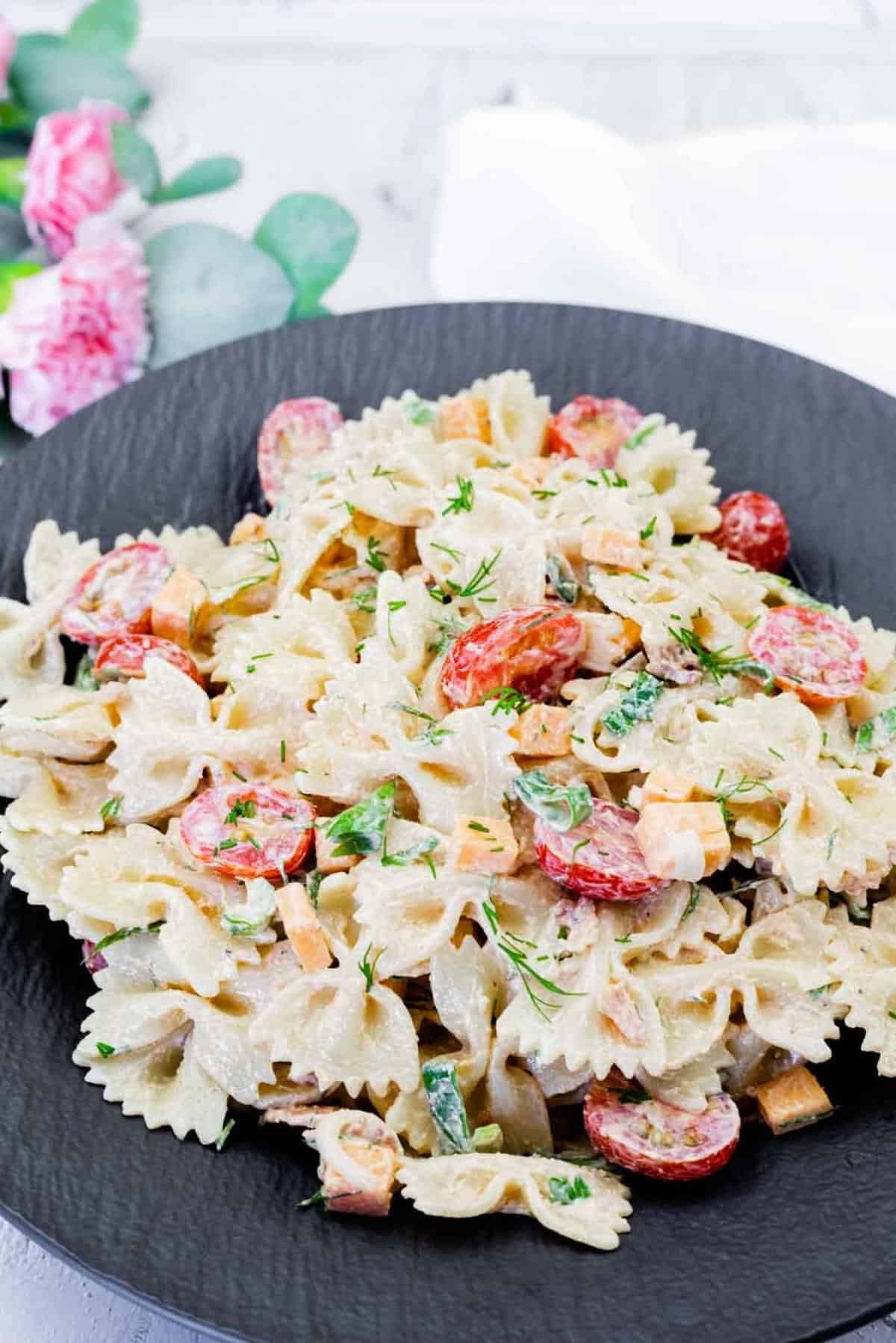 Classic Bacon Pasta Salad Recipe - The Bite Stuff