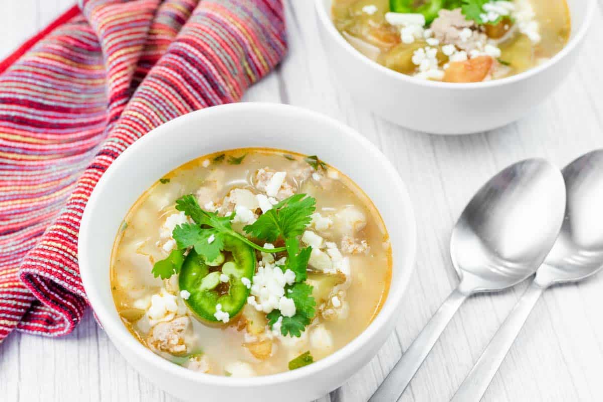Easy Green Pork Posole - The Bite Stuff