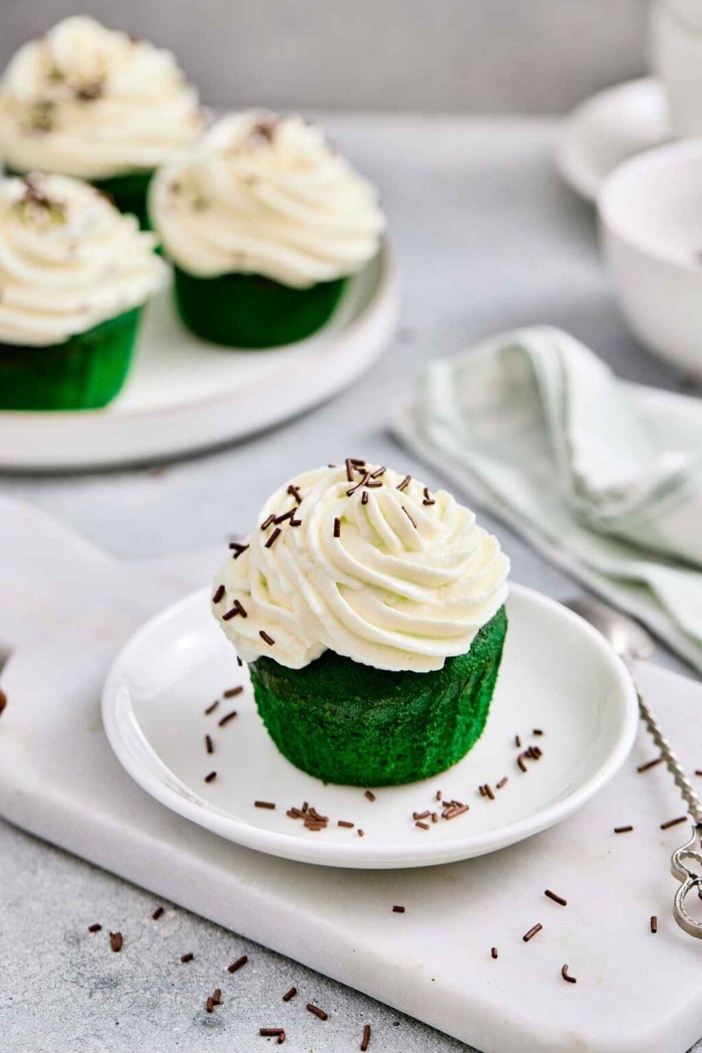 St. Patrick’s Day Green Matcha Cupcakes - The Bite Stuff