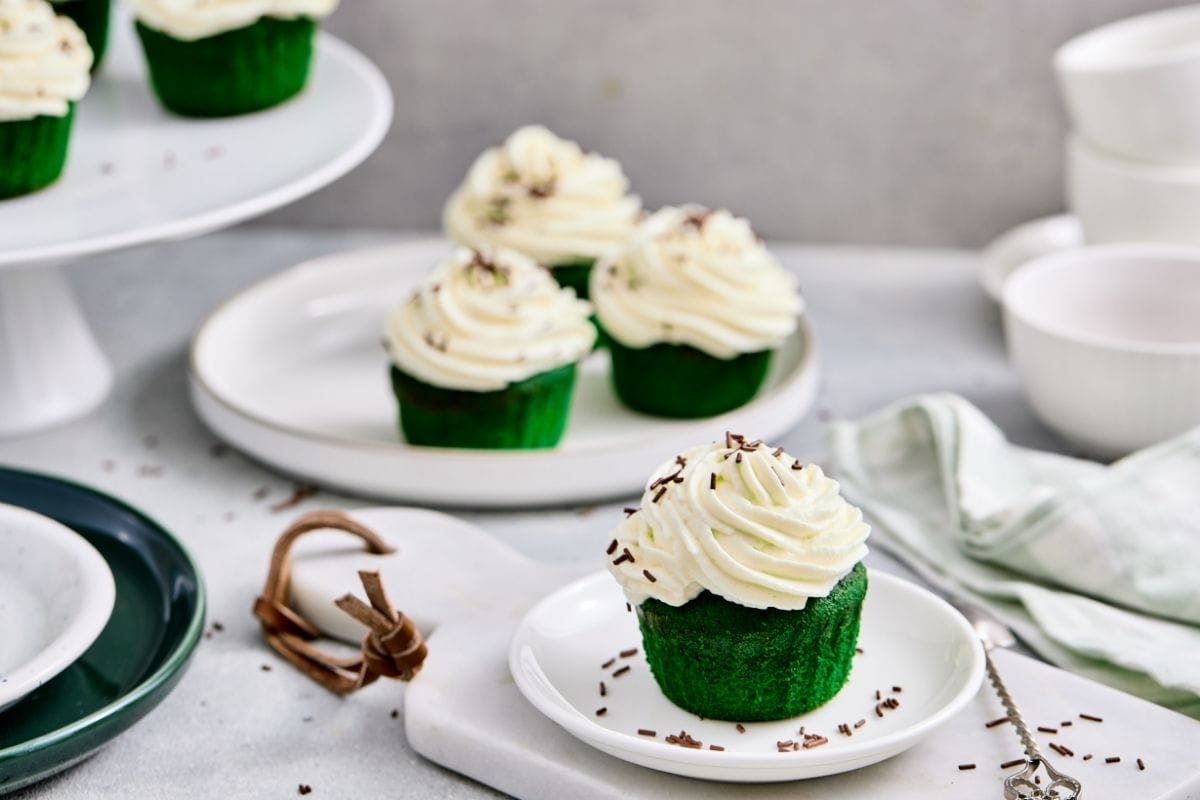 Find a recipe for St. Patrick’s Day Green Matcha Cupcakes on Trivet ...